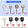40 Pack Key Caps Covers Tags Set Plastic Keys Color Identifiers Labels ...