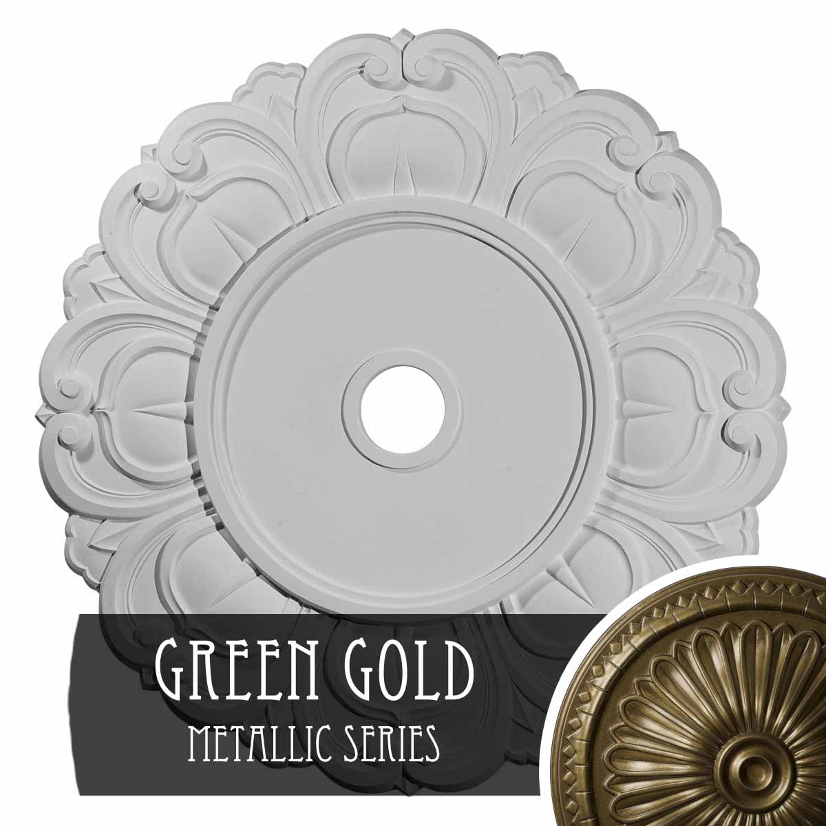 31 1/2"OD x 2 1/2"P Traditional Ceiling Medallion (Fits Canopies up to ...