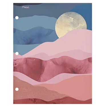 Mead Paper Portfolio File Folder, 2-Pocket Modern Landscapes, Desert ...