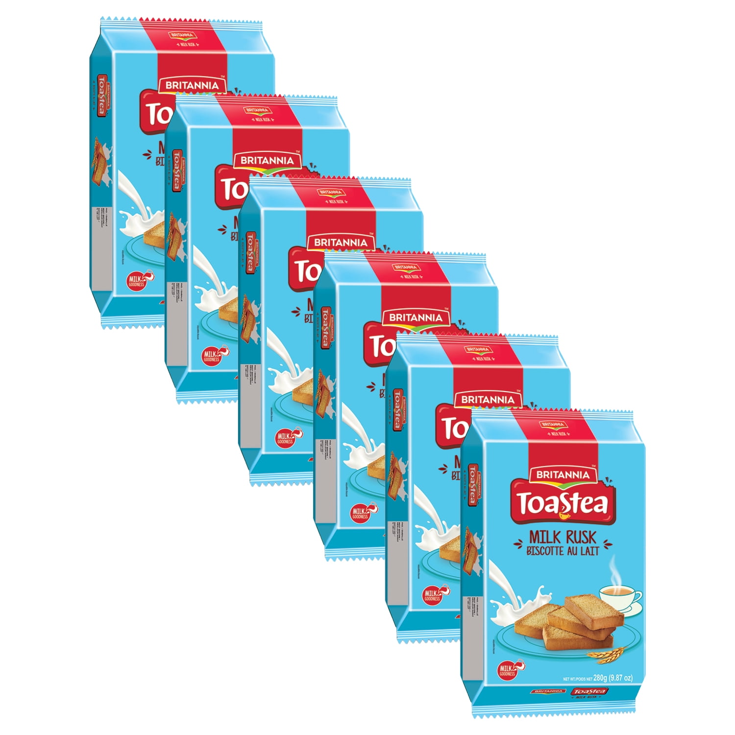 Britannia Toastea Milk Rusk 9.87oz (280g) - Biscotte Au Lait - Crispy ...