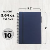 Walmart Recycled Spiral Notebooks with Elastic Closure, Post-it Notes ...