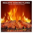 Eternal Flame Infrared Electric Fireplace Logs, 23" Infrared Quartz ...