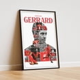 Classic Soccer Wall Decor with Steven Gerrard Legendary Midfield Art ...