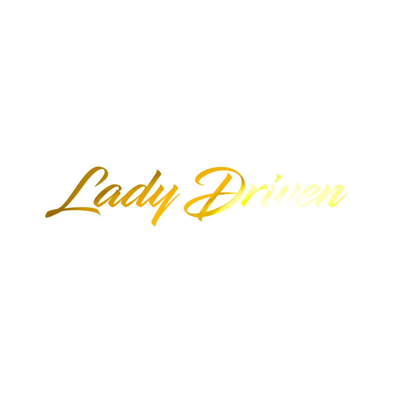 Lady Driven Sticker Decal Die Cut - Self Adhesive Vinyl - Weatherproof ...