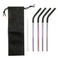 TAL Stainless Rainbow Straw Steel Straw & Bag Set With Straw Cleaning ...