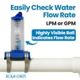 570341-T Flowmeter for 1-1/2" PVC Pipe, Horizontal Installation (Top ...