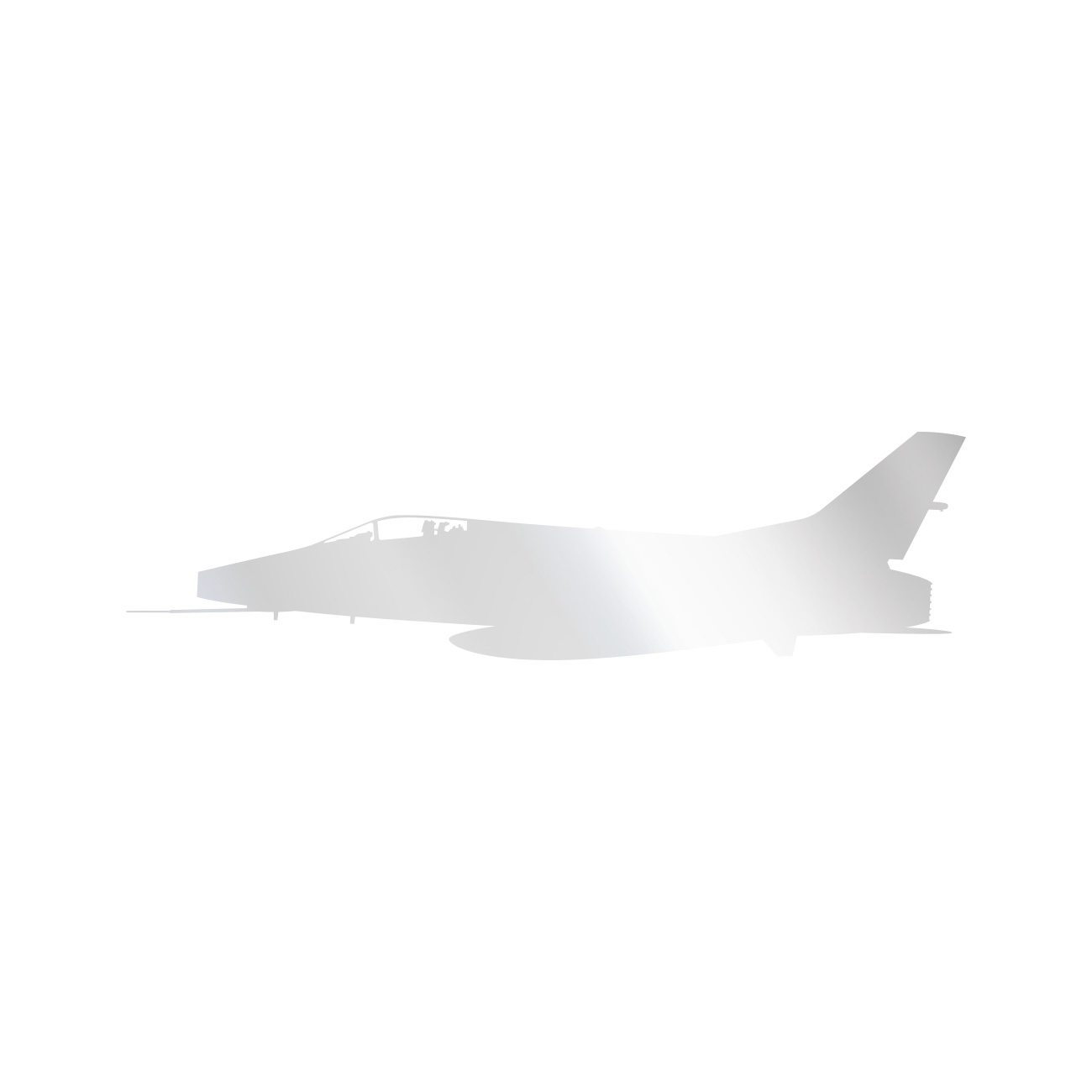 Side View F-100 Super Sabre Sticker Decal Die Cut - Self Adhesive Vinyl ...