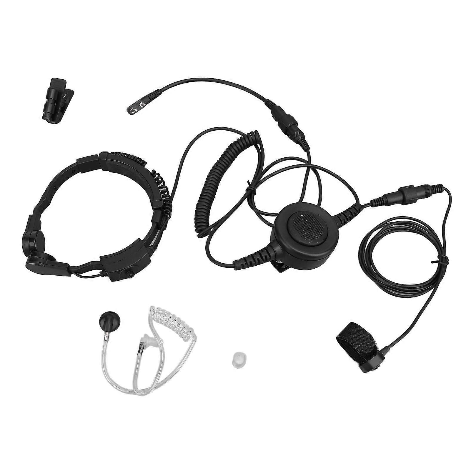 Headset Laryngeal Microphone Clear Sound Extension Neckband Mic with K ...