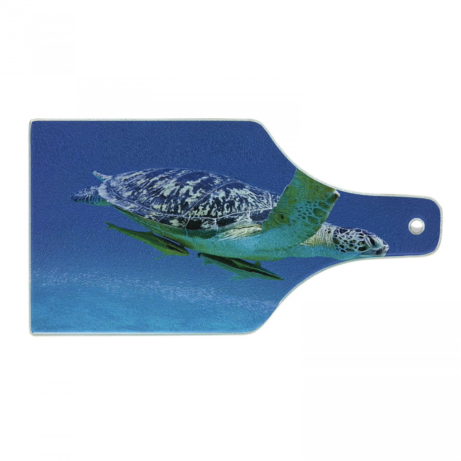 Turtle Cutting Board, Aquatic Theme Photo Tropical Exotic Sea Animal ...