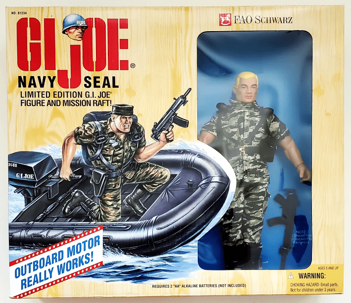 GI Joe Navy Seal 12" Action Figure with Mission Raft Gift Set FAO ...