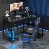Free Shipping! Walsunny 72" L Shaped Home Office Desk with 3 Tier ...