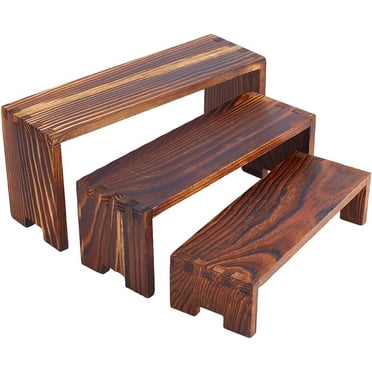 Segolike Wood Display Riser Stand Wooden Display Shelf Multilayer ...
