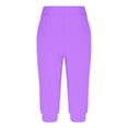 Aboser Women’s Summer Casual Capri Pants with Pockets High Stretch Yoga ...