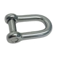 5/16" D Shackle Hex Sink Marine Grade Screw Pin 1300 Lb WLL Stainless ...