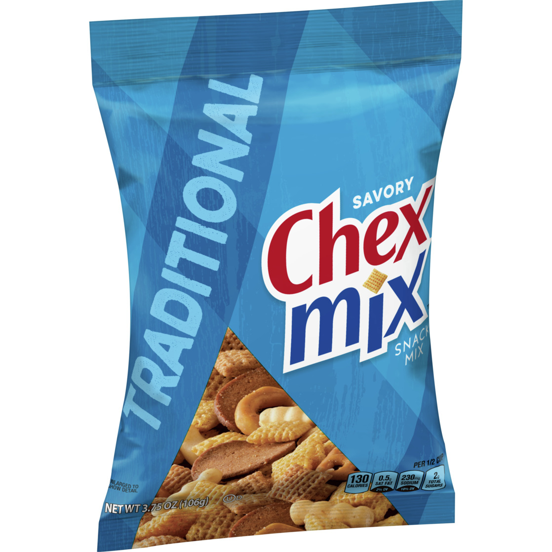 Chex Mix Savory Snack Mix, Traditional, 3.75 oz Bag – Walmart Inventory ...