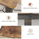 79-pulgada 6-person industrial dining mesa con metal legs y round ...