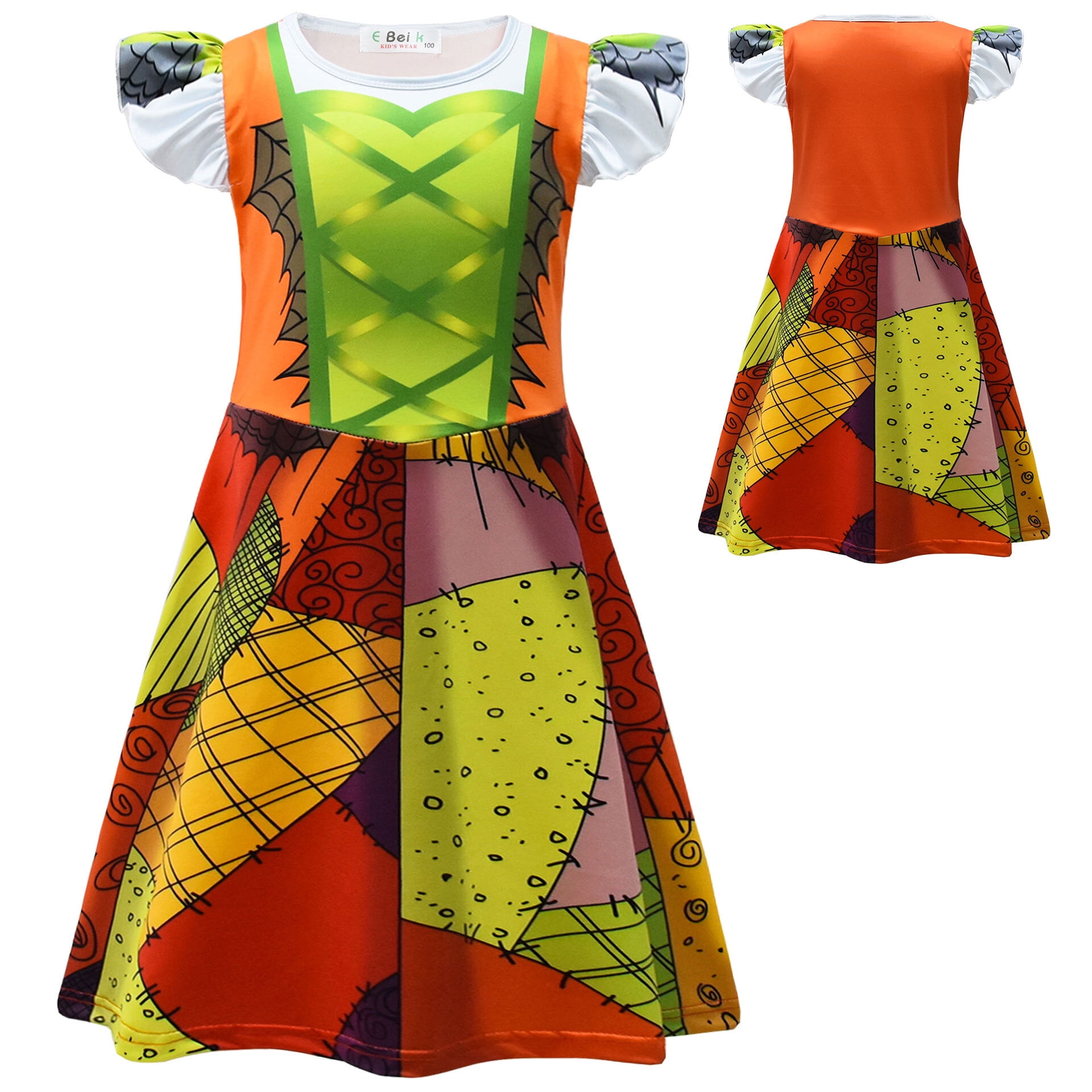 Girls Sally Costume Halloween Kids Dress Princess Fancy Dress - Walmart.com