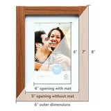 Mainstays 5x7 Walnut Finish Tabletop Frame 4x6 Mat - Walmart.com