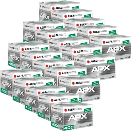 20x AgfaPhoto APX 400 Professional Black and White Negative Film - 35mm ...