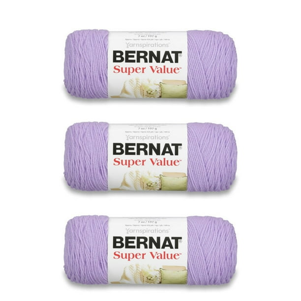 Bernat® Super Value™ #4 Medium Acrylic Yarn, Lilac 7oz/197g, 426 Yards ...