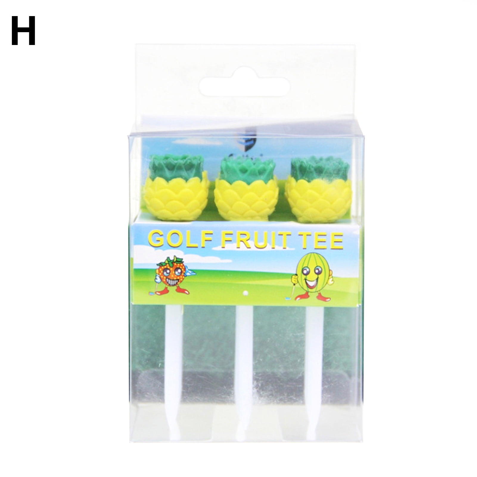 Rubber Golf Tees - 6 Packs Pineapple Golf Tees Lightweight Compact ...