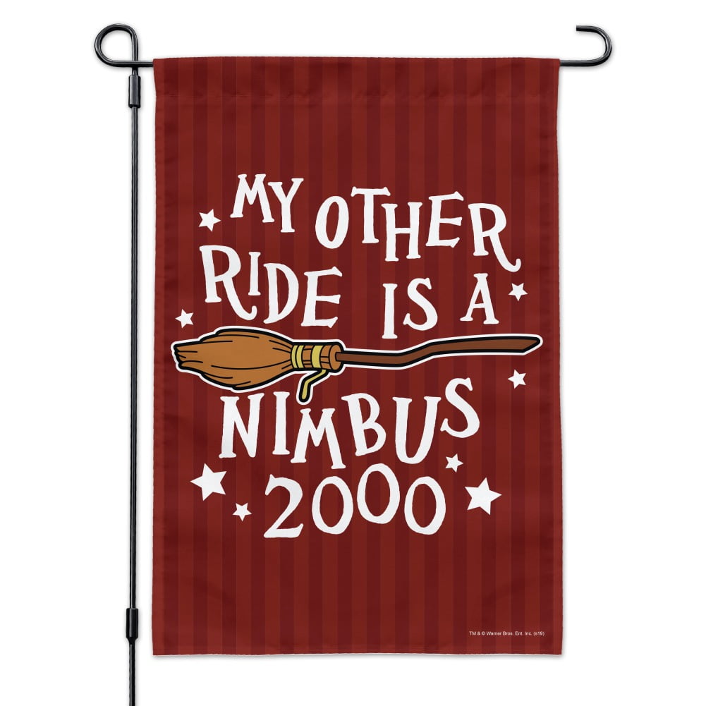 Harry Potter My Other Ride Is a Nimbus 2000 Garden Yard Flag - Walmart.com