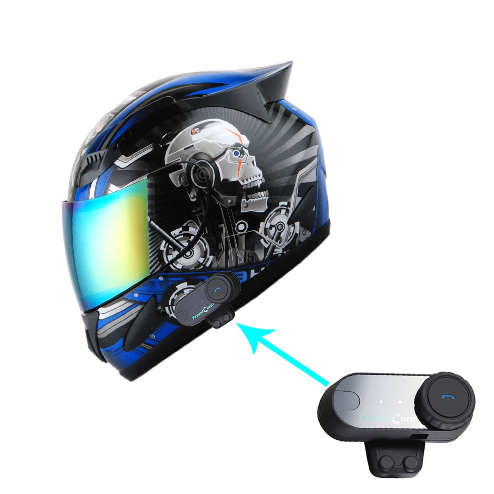 1Storm Motorcycle Bike Full Face Helmet Mechanic HJDJ11 + Motorcycle ...
