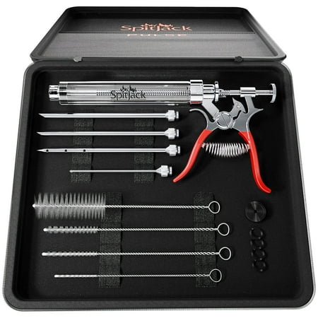 SpitJack PULSE Meat Injector Gun and Injection Syringe for BBQ ...