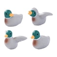 4Pieces Multpurpose Ducks Resin Decorations Resin Figurine Great for ...