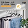 Hanger Central 20 Pack Non Slip Open Ended Pants Hangers - Walmart.com