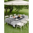 60x120 Inch Outdoor Tablecloth with Umbrella Hole Zipper Rectangle ...