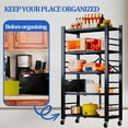 Foldable 5-Tier Metal Rack Shelving Unit, Heavy Duty Garage Storage ...