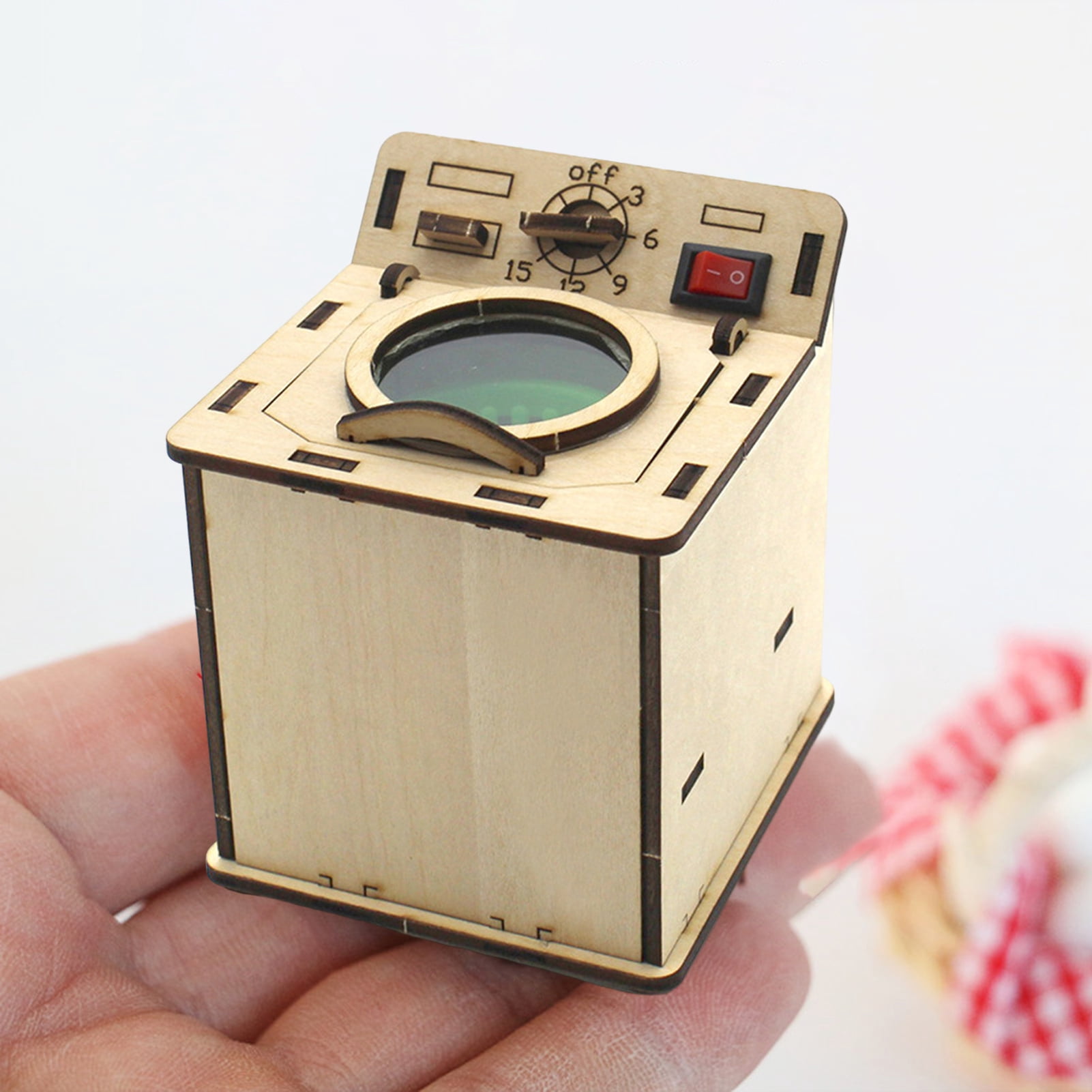 Hesroicy Wooden Washer Model Toy - Easy to Assemble, Hands-on Ability ...