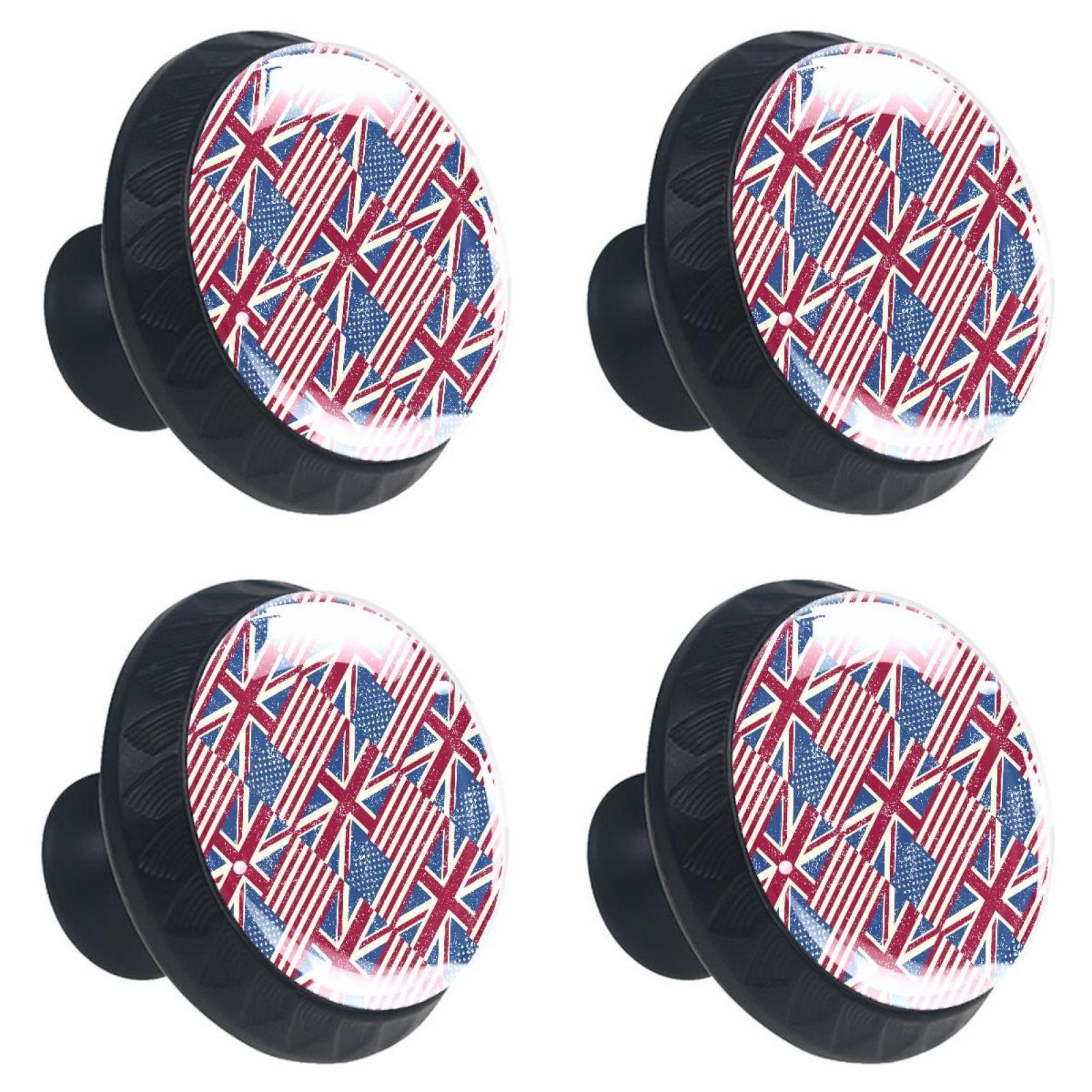 4 Pcs Flags United Kingdom Knobs for Kitchen Cabinet Cupboard Dresser ...
