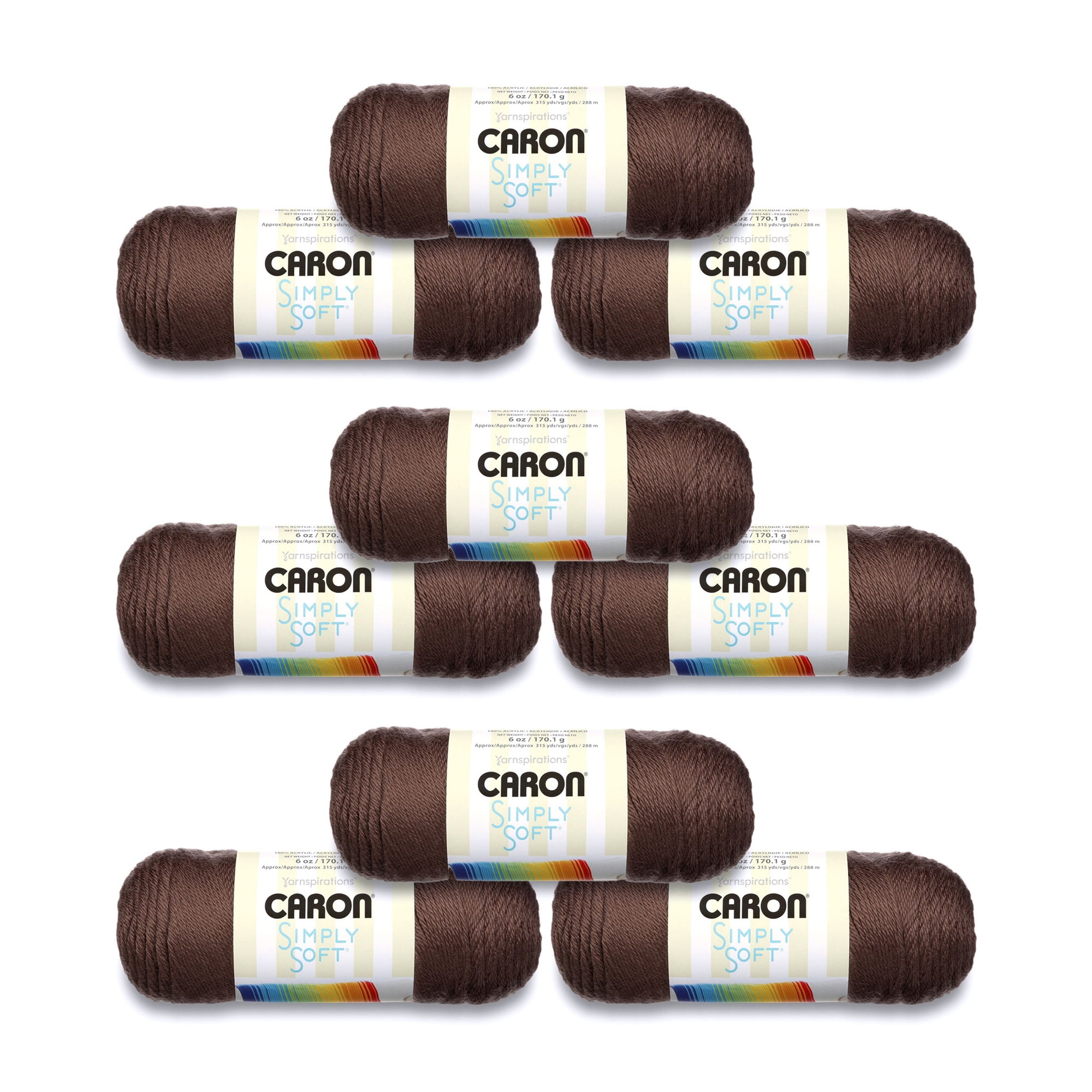 Caron® Simply Soft® #4 Medium Acrylic Yarn, Taupe 6oz/170g, 315 Yards ...