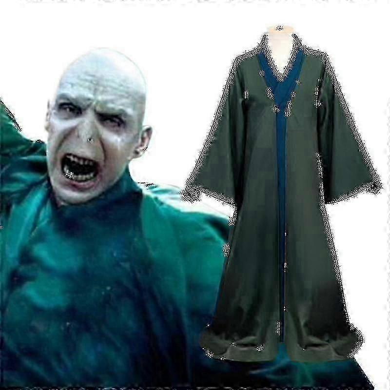 Full Suit# Harry Potter Voldemort Cosplay Costume Dark Lord Halloween ...