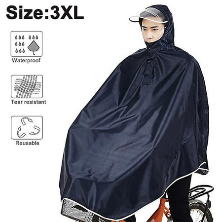 Waterproof Rain Poncho Bike Bicycle Rain Capes Lightweight Reusable ...