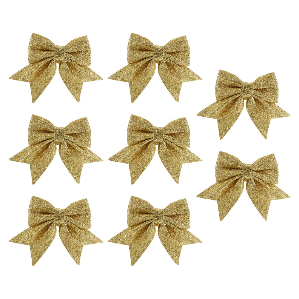 Click here for Masteelfca 8pcs Christmas Gold Dust Bows Christmas... prices