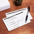 Client Profile Cards for Businesses and Stores (6 x 4 Inches, White ...