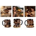 Artistic Equestrians Theme Drinking Cup Ceramic Coffee Mug With Flat 2D ...