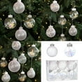 Set of 6 Elegant Meshes Ribbon Sphere Christmas Tree Sphere for Home ...