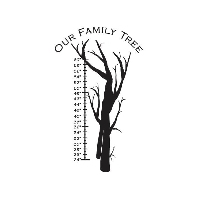 Our Family Tree Vinyl Graphic - Large - Walmart.com - Walmart.com