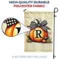 America Forever Fall Pumpkin Monogram Letter R Garden Flag 12.5 x 18 ...