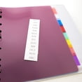 BAZIC Binder Dividers, 8 Insertable Color Tabs, 11-Hole Plastic ...