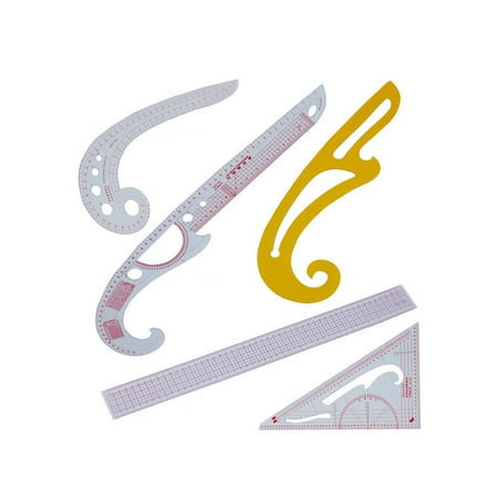 Sewing Ruler Set Various Styles DIY Transparent Lightweight Hollow ...