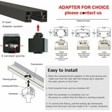 FSLiving 7W Adjustable Height Track Pendant Light H-Type Retractable ...
