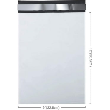 12.5"x16" (32cm x 41cm) 400pcs Black Poly Bag Mailers Plastic Packaging ...