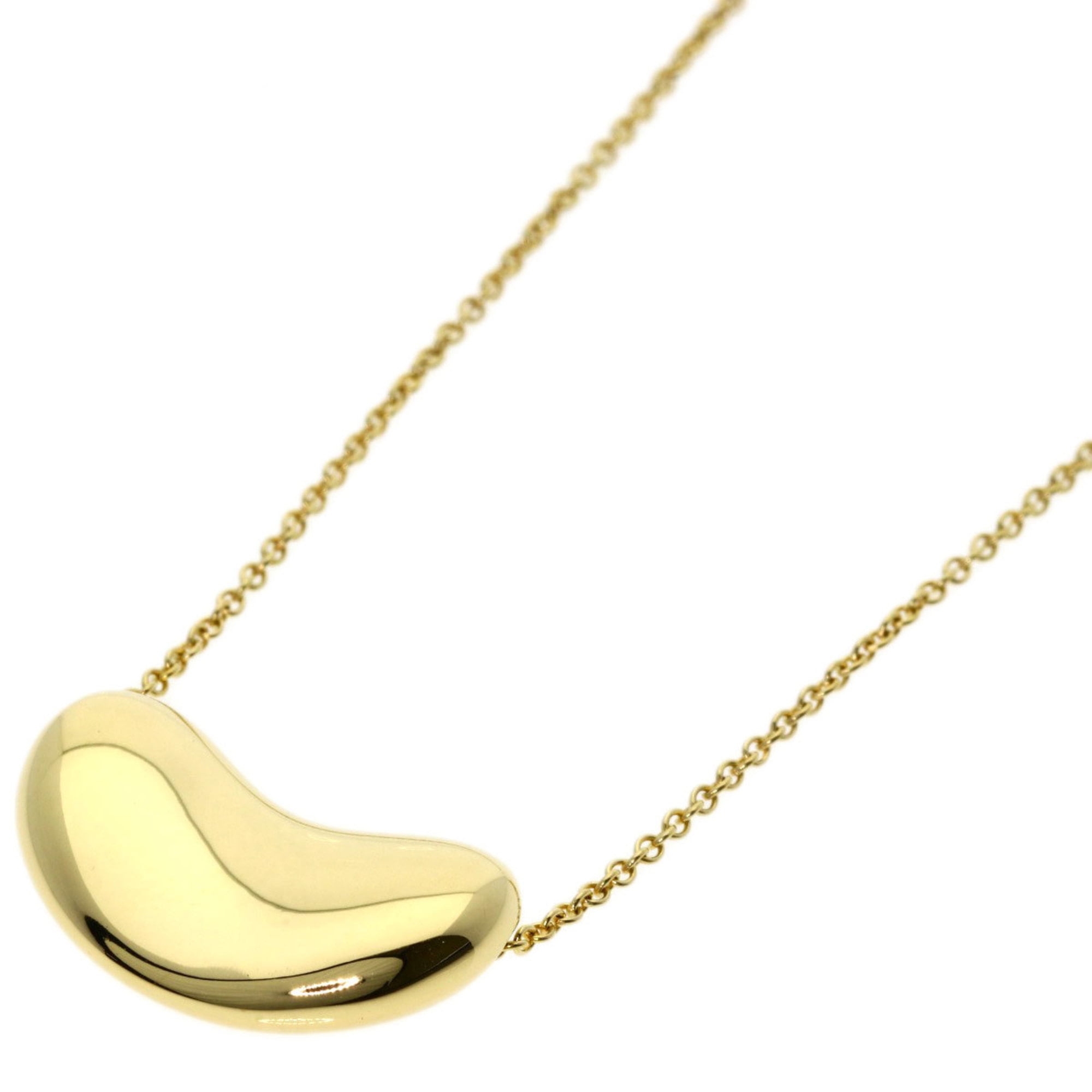 Pre-Owned Tiffany Bean Necklace 18K Yellow Gold Women's TIFFANY&Co. (Good) - Walmart.com