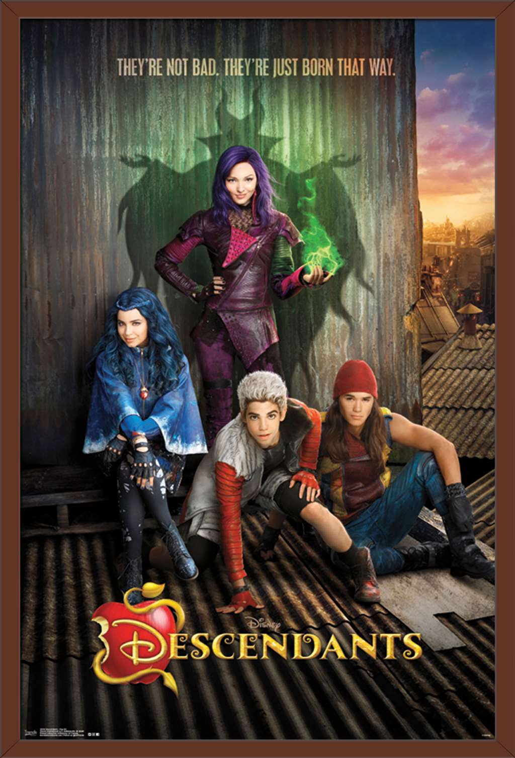 Disney Descendants - Key Art Wall Poster, 22.375" x 34", Framed ...