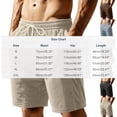 Bosfbaoi Mens Casual Shorts Elastic Waist Drawstring Corduroy Fabric ...